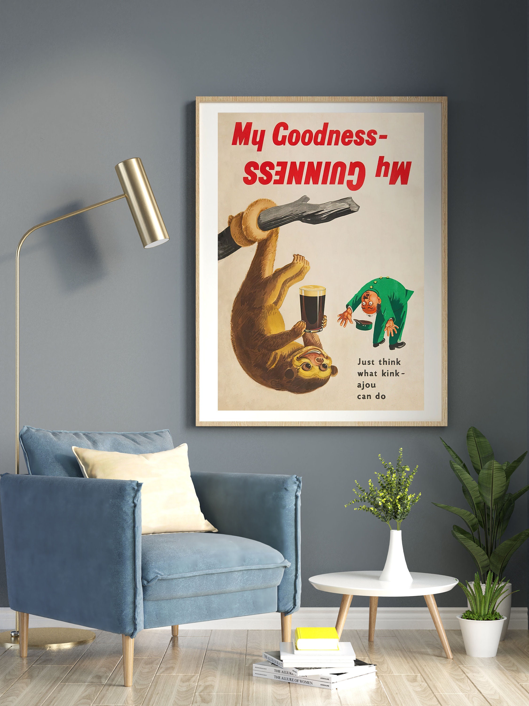 My Goodness My Guinness Vintage Digital Poster Vintage Canvas Retro ...