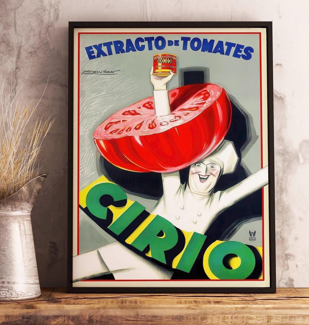 Cirio Italy Vintage Food Poster: Italian Kitchen Decor Print - Etsy