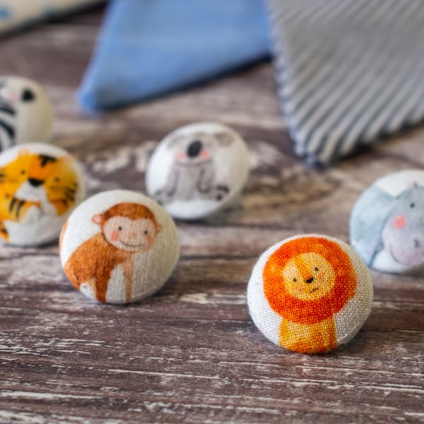 Animal Buttons - Etsy UK