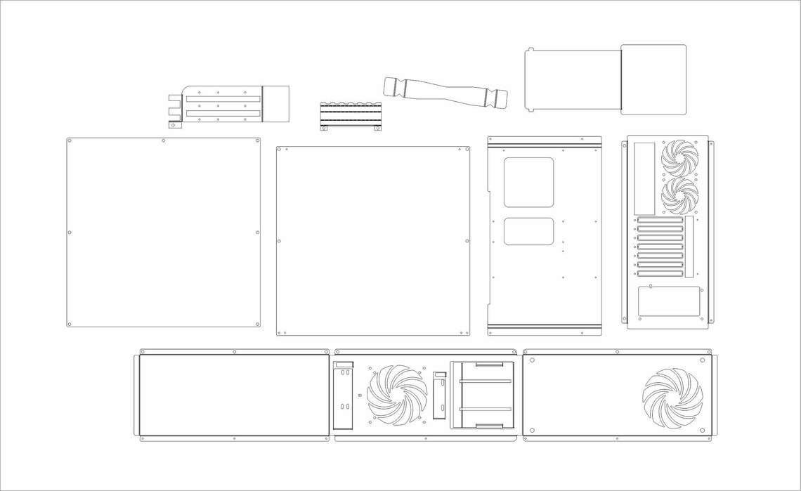 Buy DXF to Assemble Basic Cabinet in Sheet Metal Online in India - Etsy