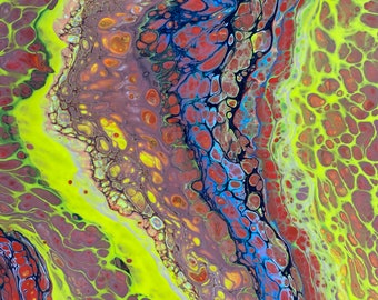 Acrylic and Pouring Medium Paintings Original Artworks - Etsy
