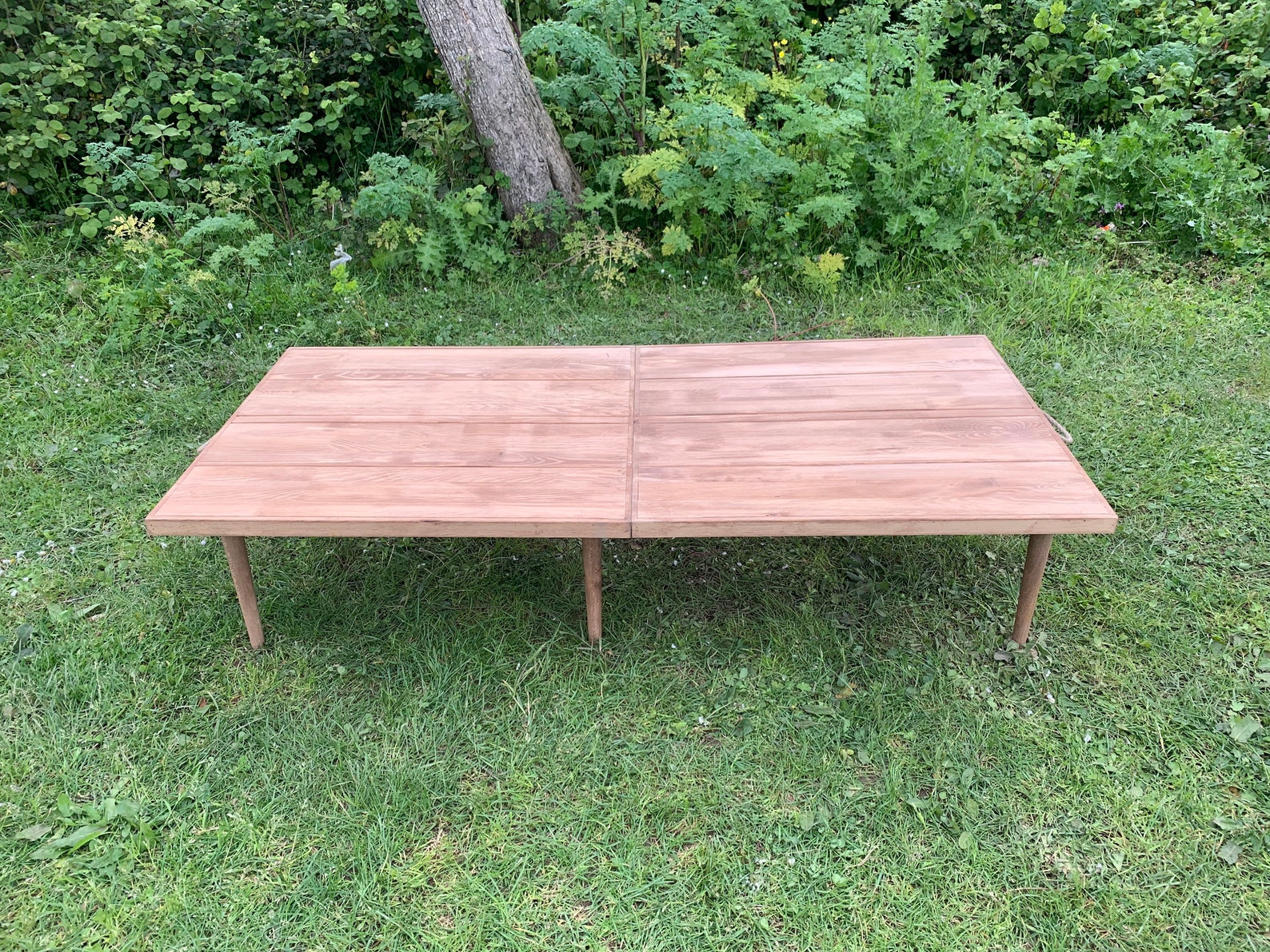 Handmade Wooden Folding Table – Portable Picnic Table – Boho Camp Table ...