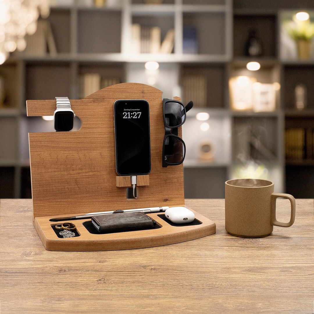 Desk Organizer, Phone Stand Desk Smartphone, Docking Station, Apple ...