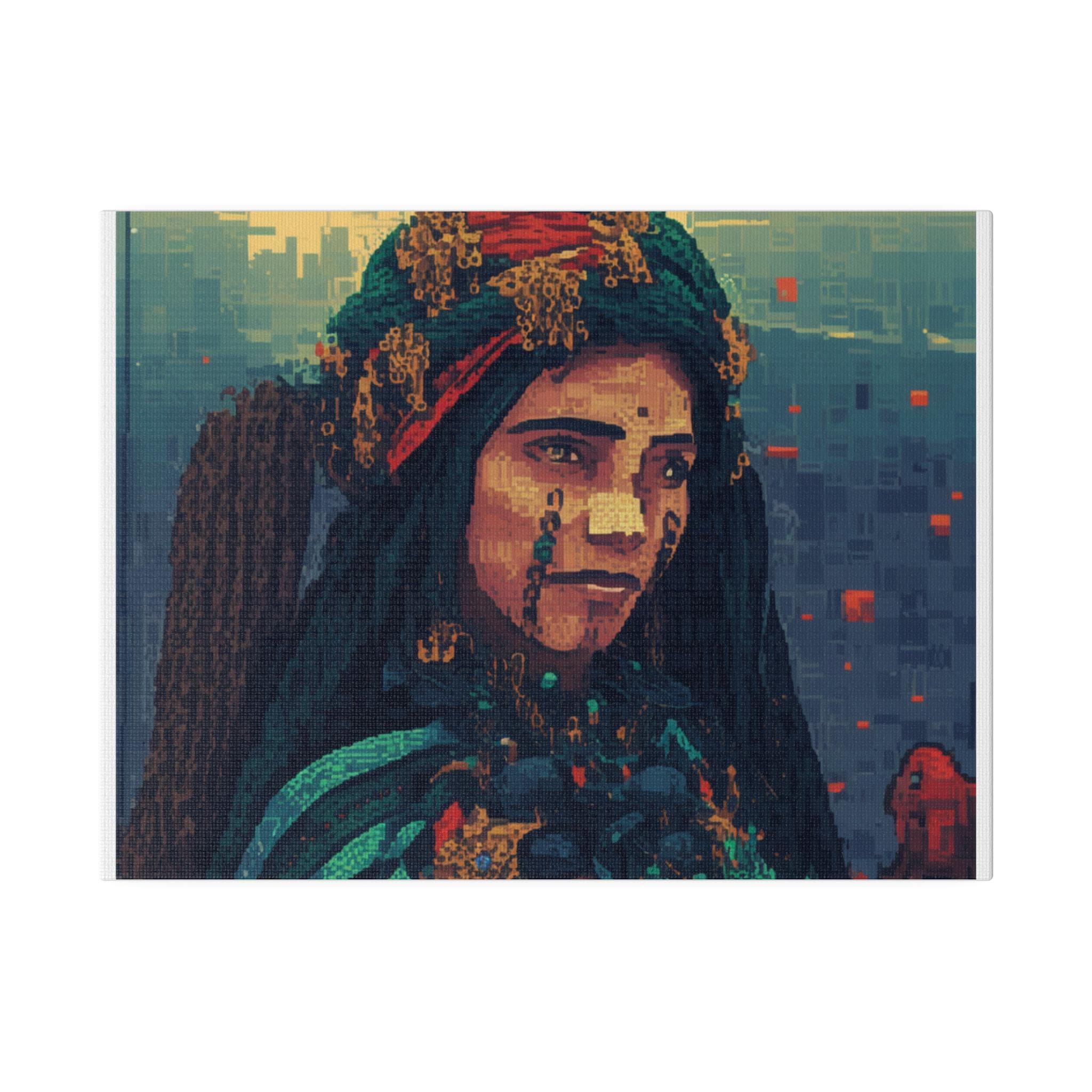Canvas Print, Amazigh Woman, Moroccan Berber, African Art, Wall Decor ...