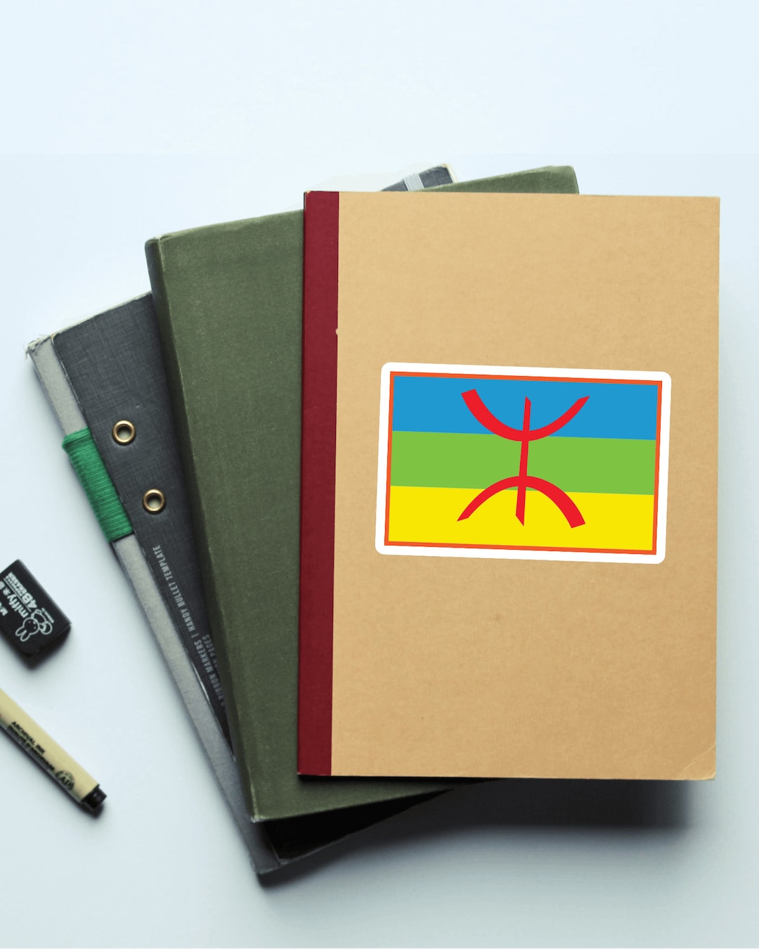 Amazigh Flag Stickers, Amzigh Flag, Amazigh Berber Cut to Measure - Etsy