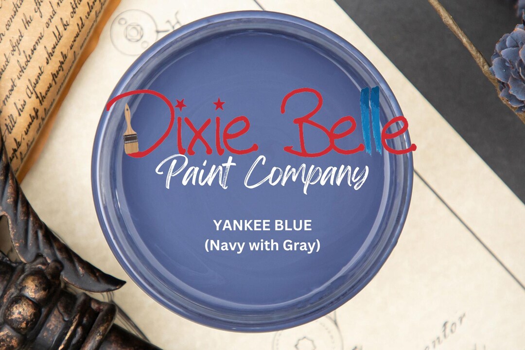 YANKEE BLUE - Dixie Belle Chalk Mineral Paint - Soft Navy - Furniture ...