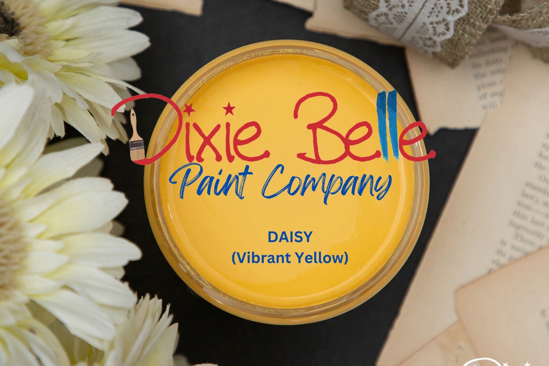 DAISY - Dixie Belle Chalk Mineral Paint - Bright Yellow - Furniture ...