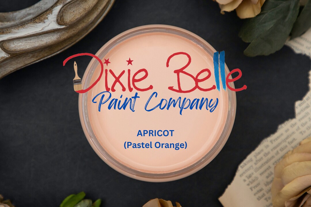 APRICOT - Dixie Belle Chalk Mineral Paint - Pastel Orange - Furniture Paint - Etsy