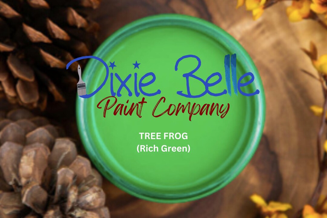 TREE FROG - Dixie Belle Chalk Mineral Paint - Rich Green - Bright Green ...