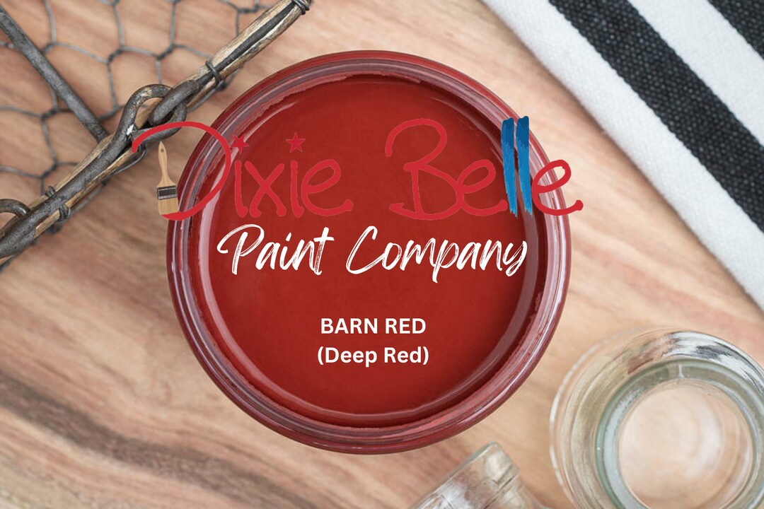 BARN RED - Dixie Belle Chalk Mineral Paint - Deep Red - Furniture Paint ...
