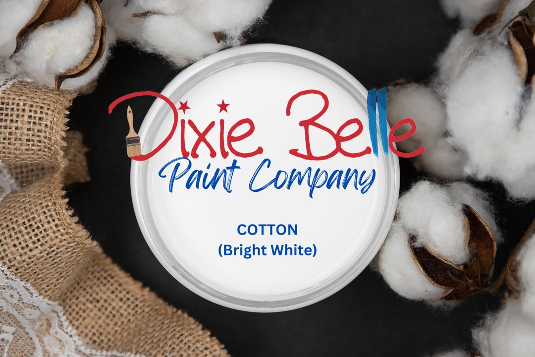 COTTON - Dixie Belle Chalk Mineral Paint - Bright White - Furniture ...