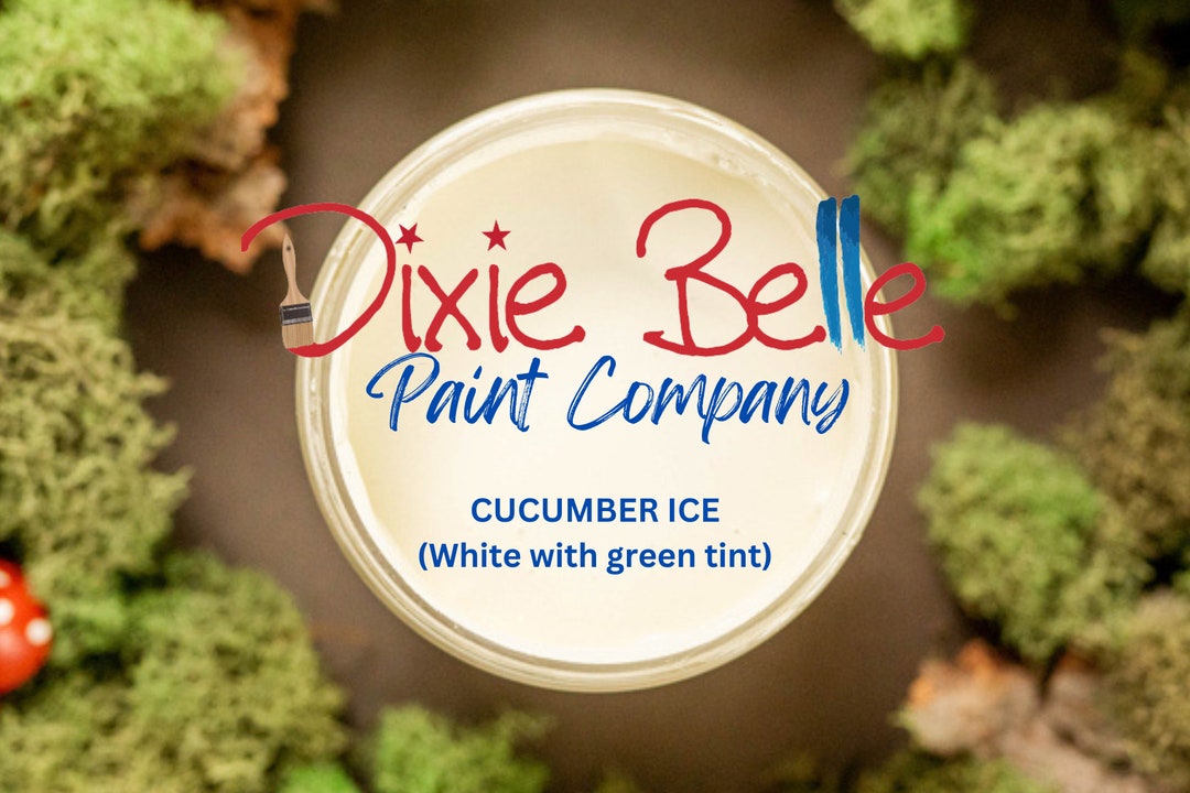 CUCUMBER ICE - Dixie Belle Chalk Mineral Paint - White With Very Light ...