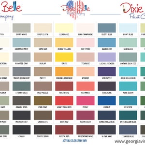 All Colors - Dixie Belle Chalk Mineral Paint - Etsy