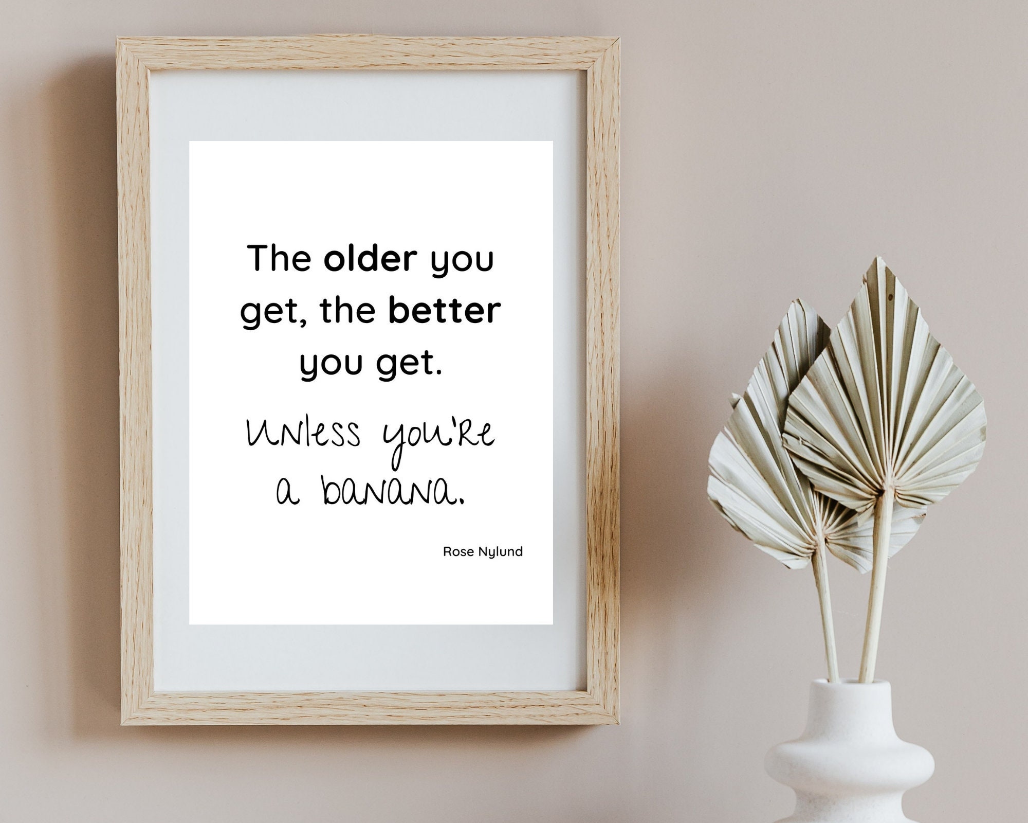 Golden Girls Quote Golden Girls Wall Art Rose Nylund Quote - Etsy