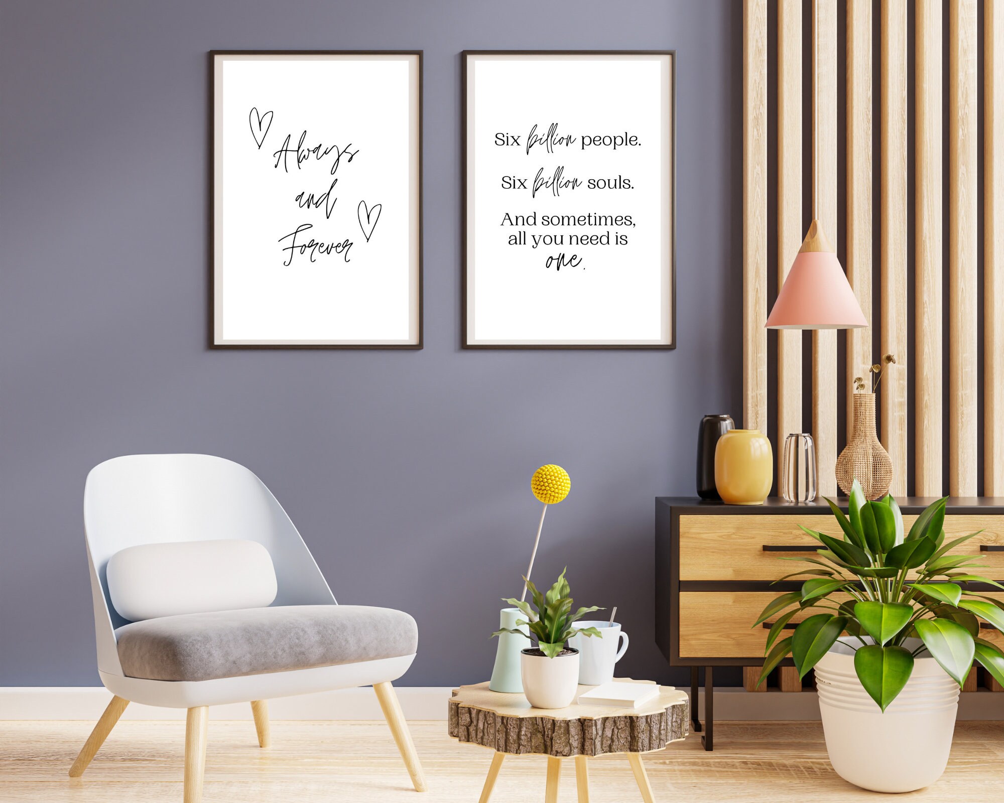 Set of 2 One Tree Hill Love Quotes | Naley Quote | Always and Forever ...