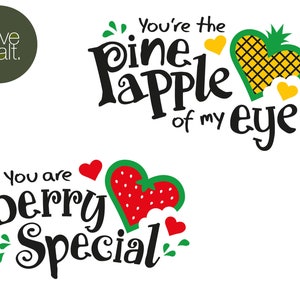 Quote Svg Bundle, Fruit Svg, Food Svg Bundle, Funny Pun Svg, Valentine ...