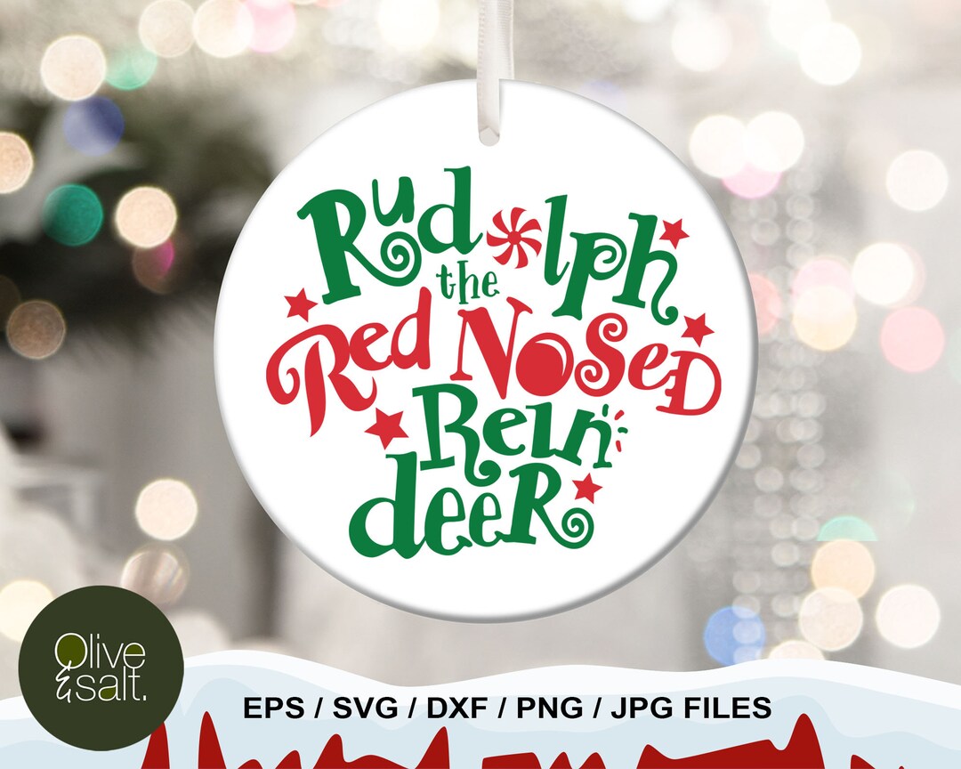 Rudolph Svg, Rudolph the Red Nosed Reindeer Svg, Rudolph Shirt Svg ...