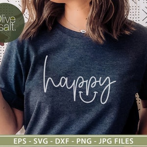 Happy Svg, Be Happy Svg, Mindfulness Svg, Smile Svg, Choose Joy Svg ...