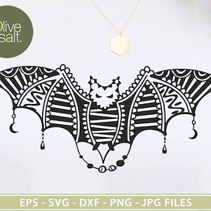 Halloween Bat Svg, Mandala Bat Svg, Halloween Shirt Svg, Halloween ...