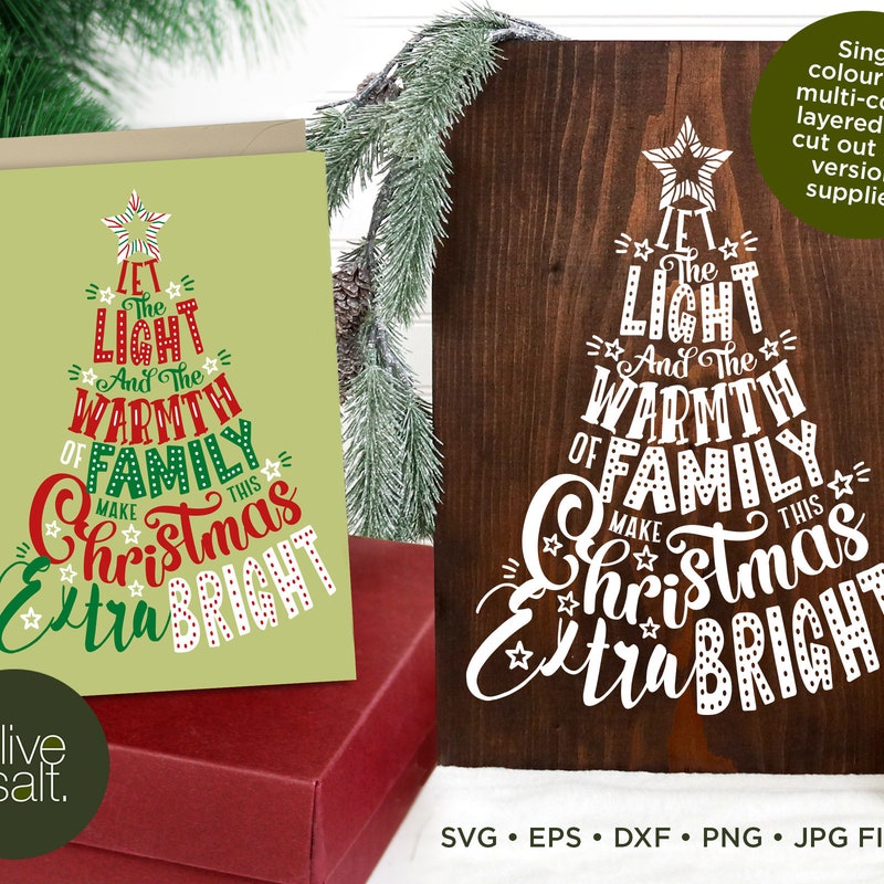 Christmas Tree Words - Etsy