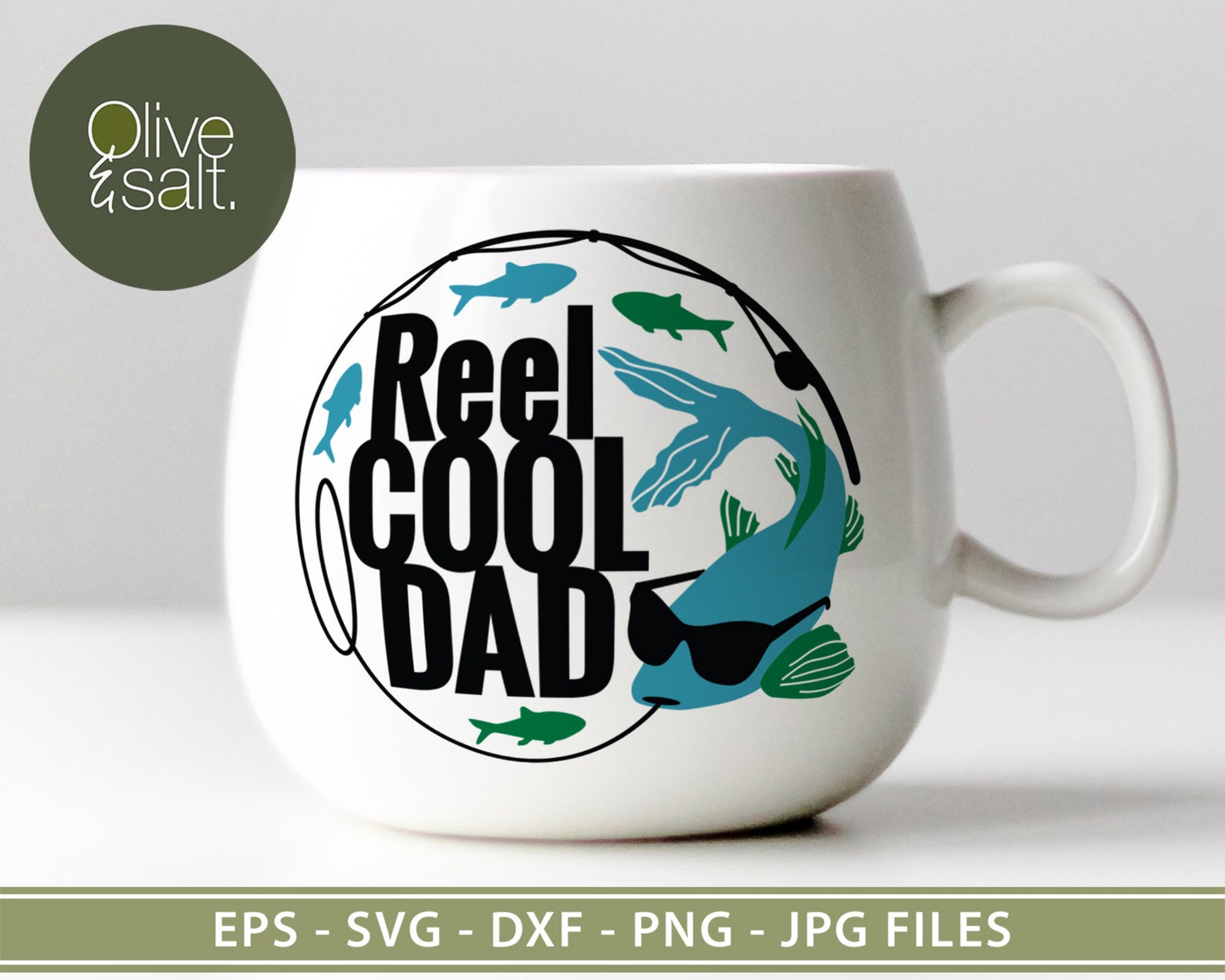 Reel Cool Dad Svg Fathers Day Svg Best Dad Svg Fishing Dad - Etsy