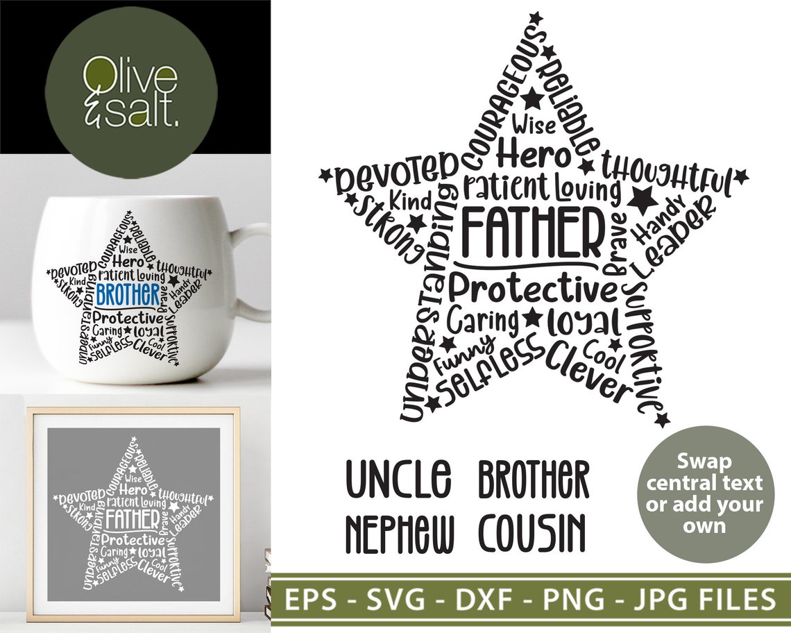 Mom svg bundle dad svg bundle family svg bundle word art | Etsy