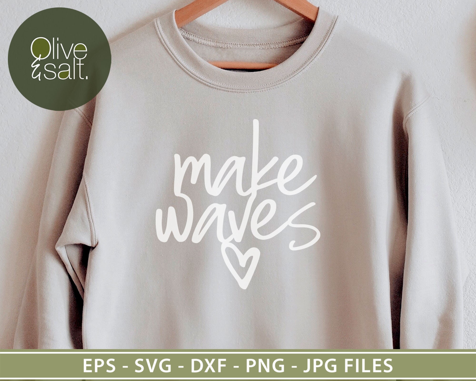 Beach Life Svg Make Waves Svg Positive Svg Inspirational - Etsy