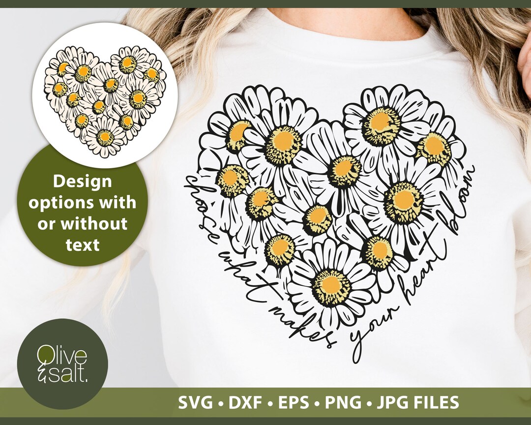 Wildflower SVG, Floral Svg, Bloom Svg, Inspirational Shirt Sublimation ...