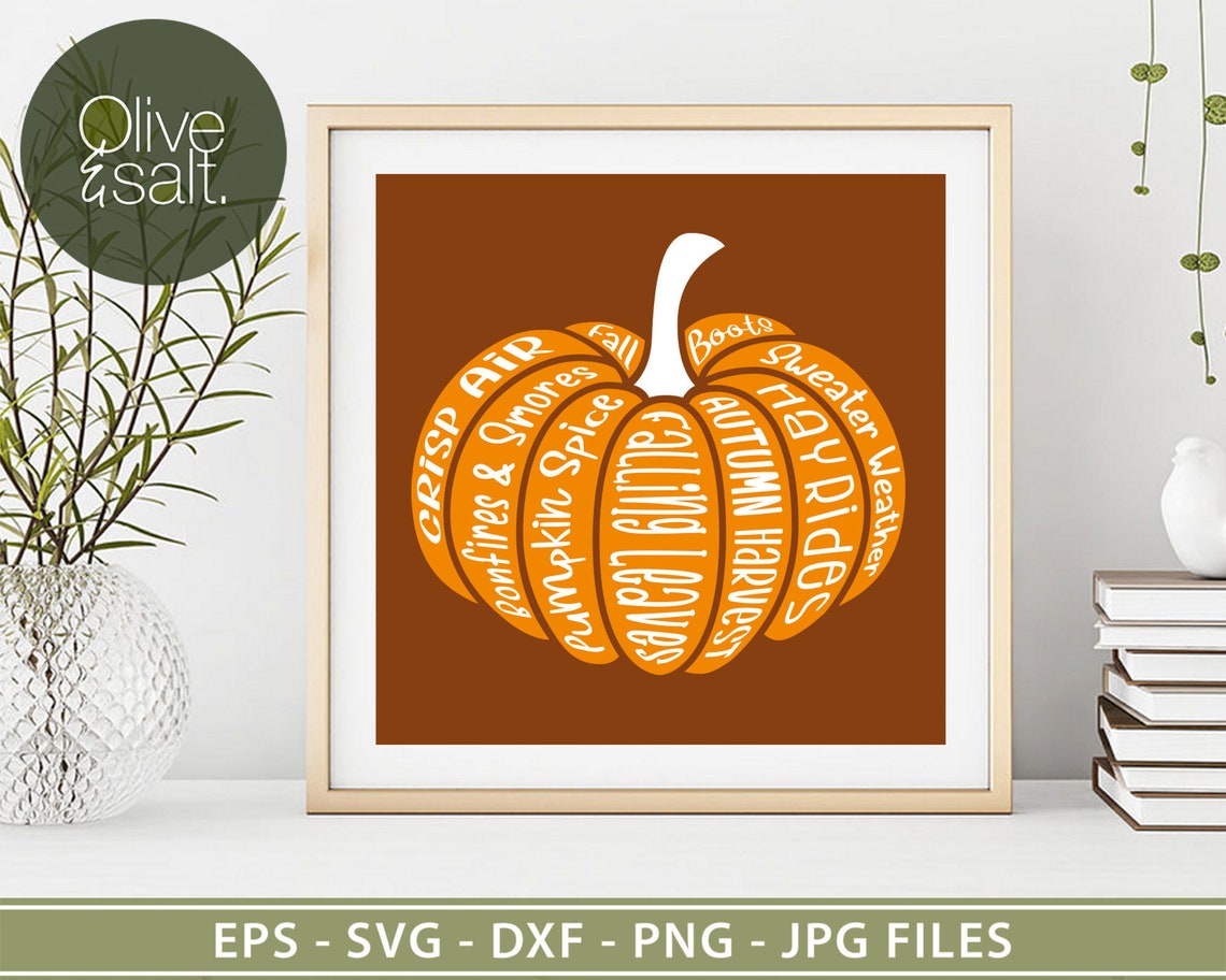 Pumpkin Svg, Pumpkin Png, Pumpkin Word Art Svg, Fall Svg, Autumn Svg - Etsy