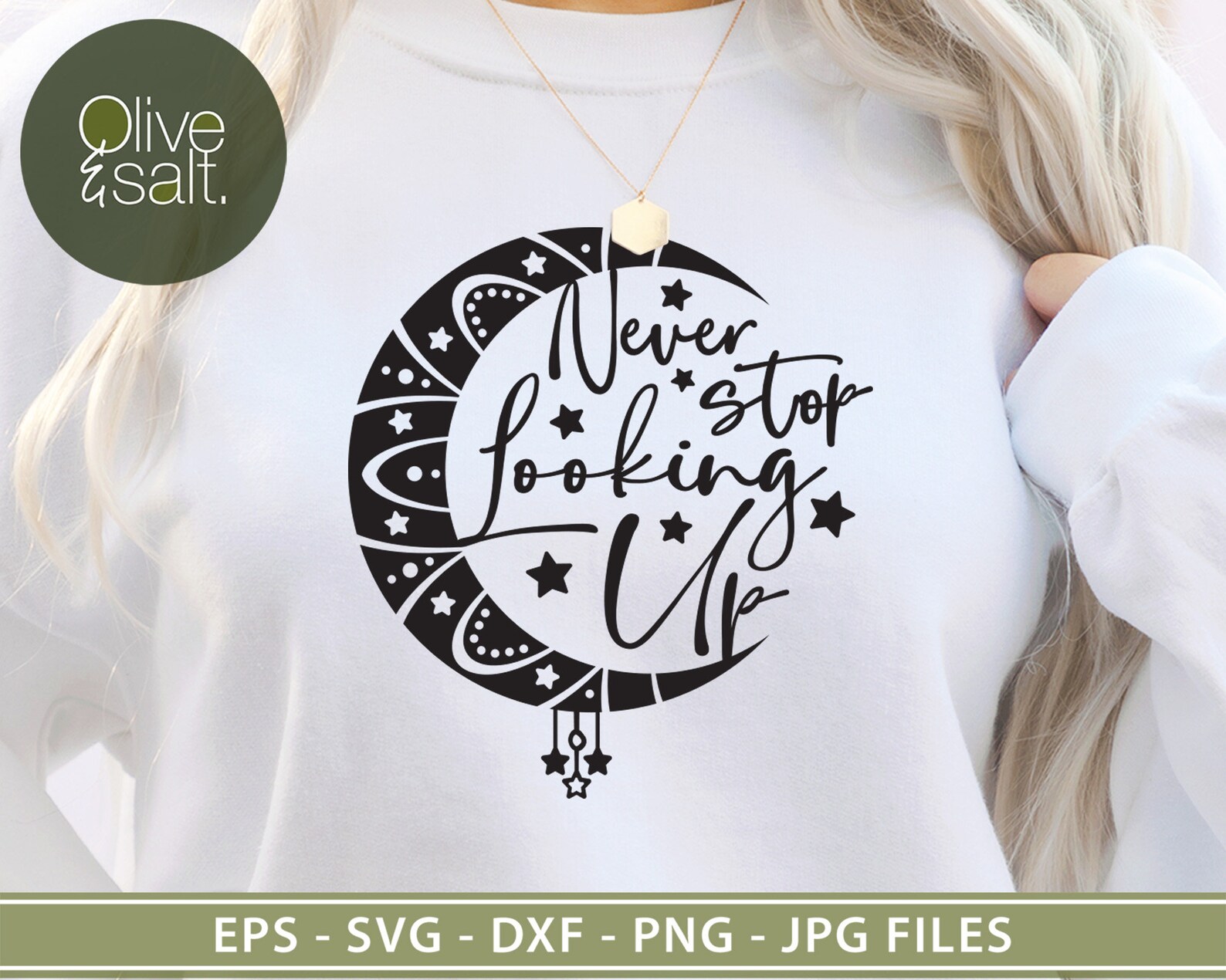 Never Stop Looking up Svg, Boho Svg, Inspirational Svg, Motivational ...
