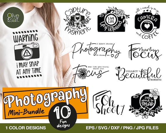 Photography SVG Bundle Camera SVG Bundle Photography Quote | Etsy Australia
