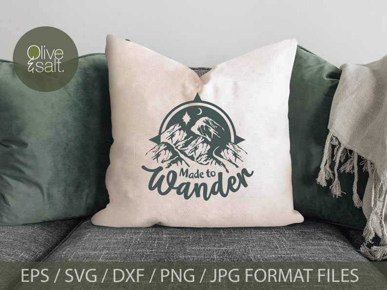 Wander Svg Adventure Svg Made to Wander Svg Mountains Svg | Etsy