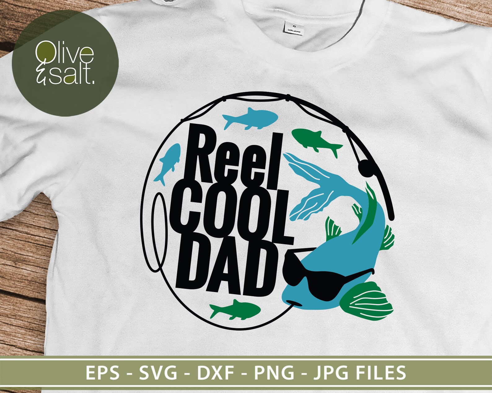 Reel Cool Dad Svg Fathers Day Svg Best Dad Svg Fishing Dad - Etsy