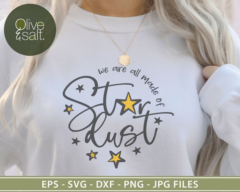 Star SVG, We Are All Made of Stardust Svg, Star Quote Svg, Motivational ...