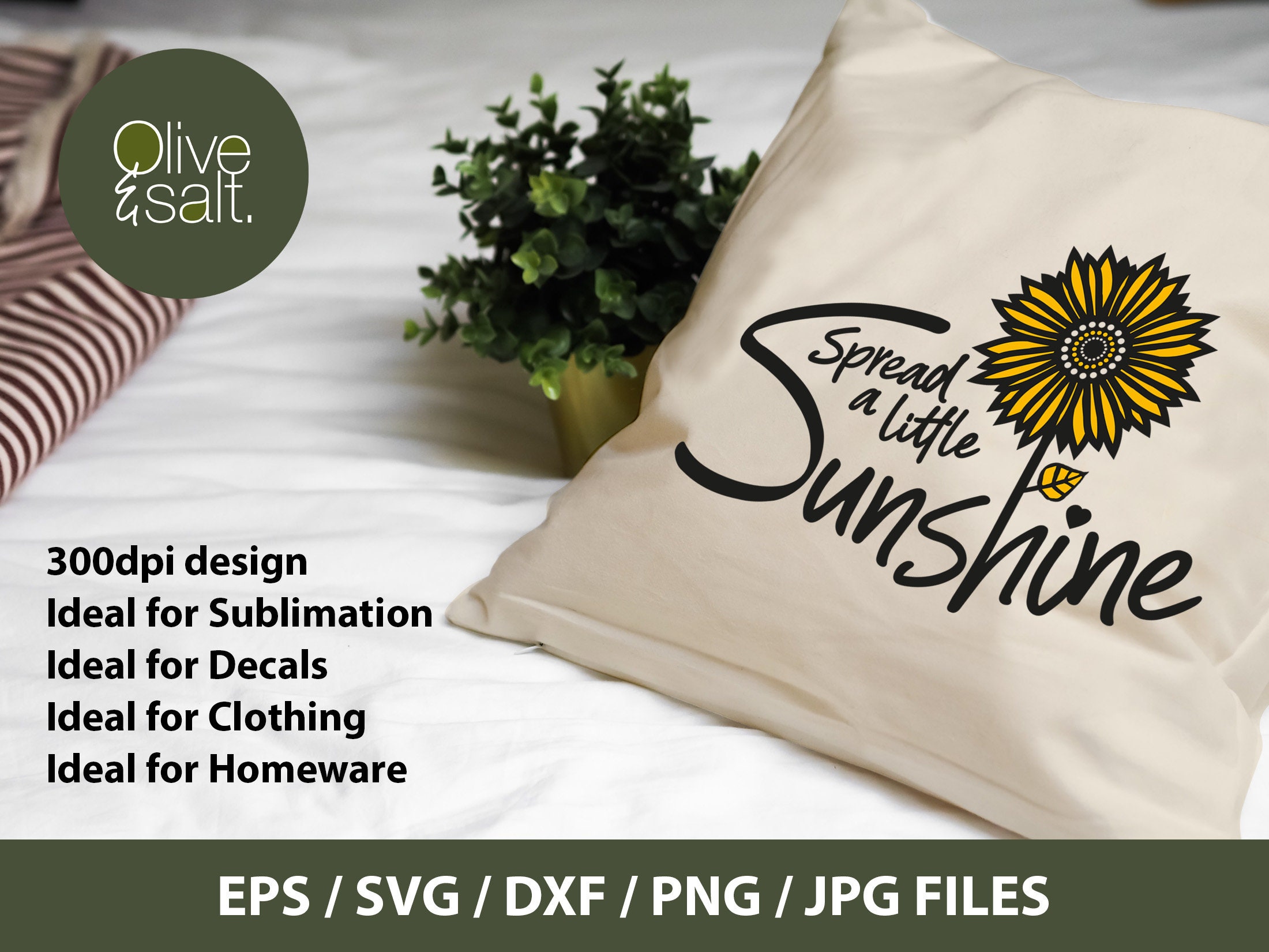 Spread a Little Sunshine Svg, Sunflower Quote Svg, Motivational Svg ...