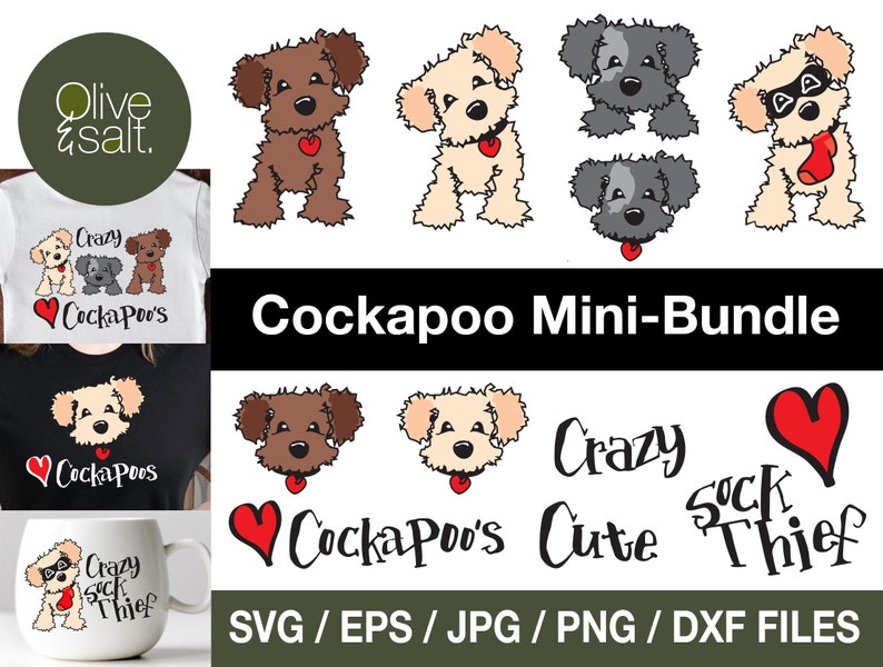 Dog SVG Bundle Cockapoo Svg Cockapoo Clipart Cockapoo Png - Etsy
