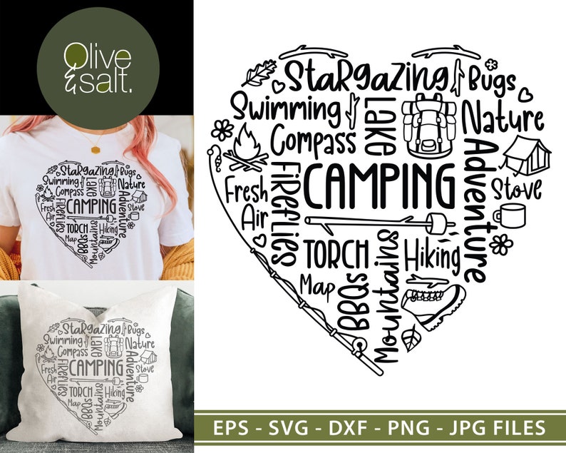 Camping Svg Camping Word Art Svg Adventure Svg Camping | Etsy