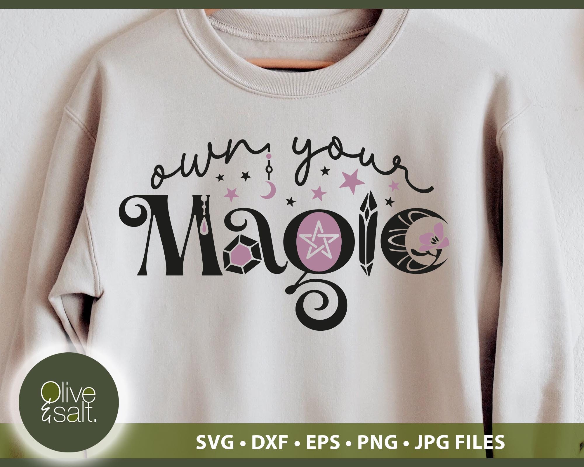 Wicca Svg Own Your Magic Svg Inspirational Mug Svg - Etsy