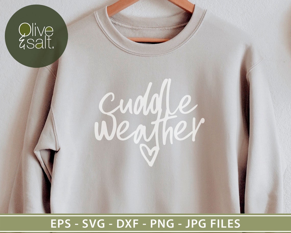 Cuddle Weather Svg Hug Svg Sweater Weather Svg Fall Svg - Etsy