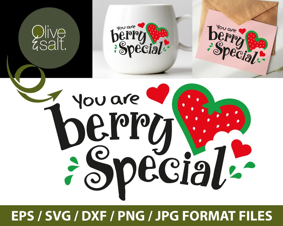 Berry SVG Fruit Svg Food Quote Svg Funny Pun Svg Valentine - Etsy