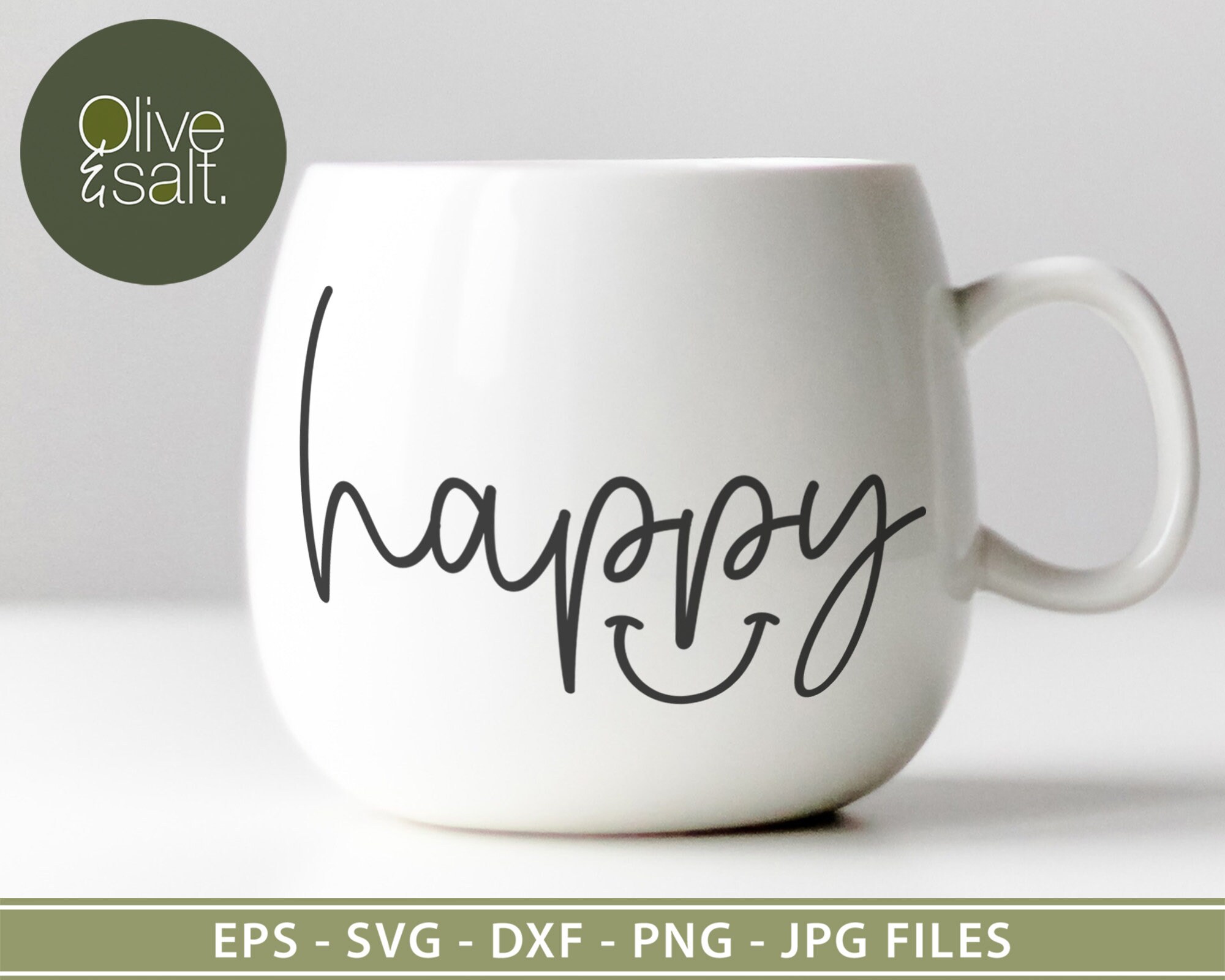 Happy Svg Be Happy Svg Mindfulness Svg Smile Svg Choose | Etsy