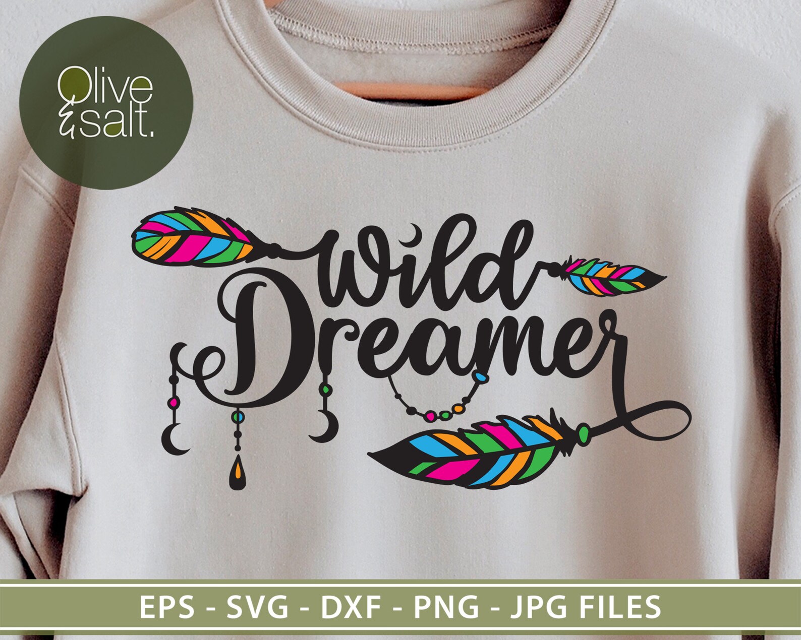 Wild Dreamer Svg, Dreamer Svg, Boho Svg, Wild and Free Svg ...