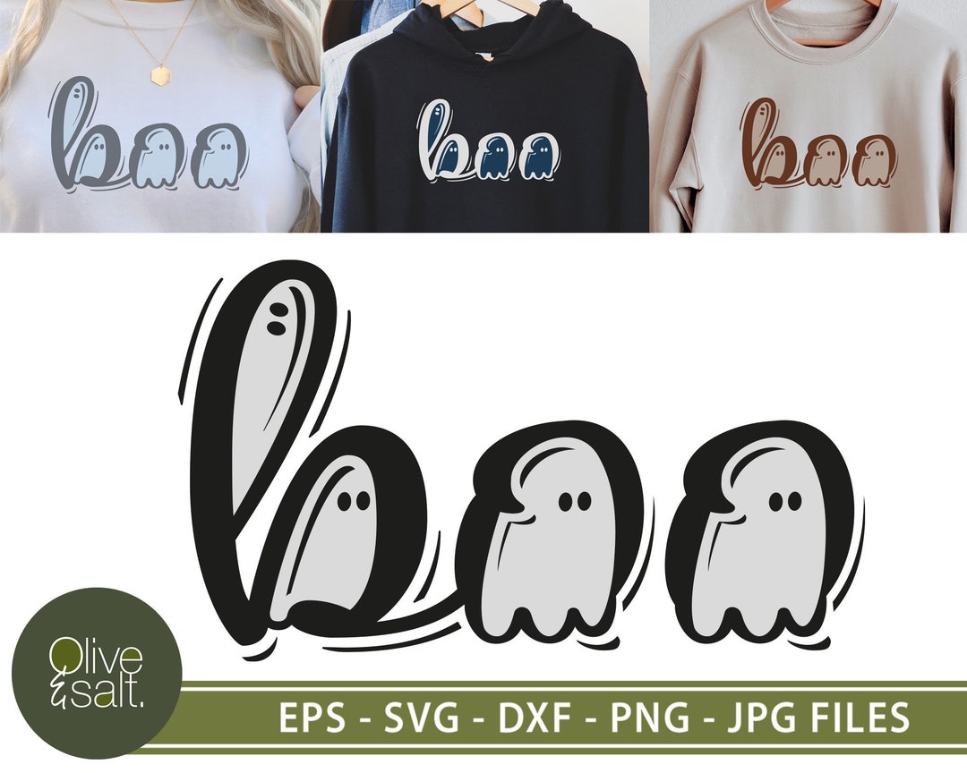 Boo Svg, Boo Ghost Svg, Halloween Ghost Svg, Boo Shirt Svg, Cute Ghost ...
