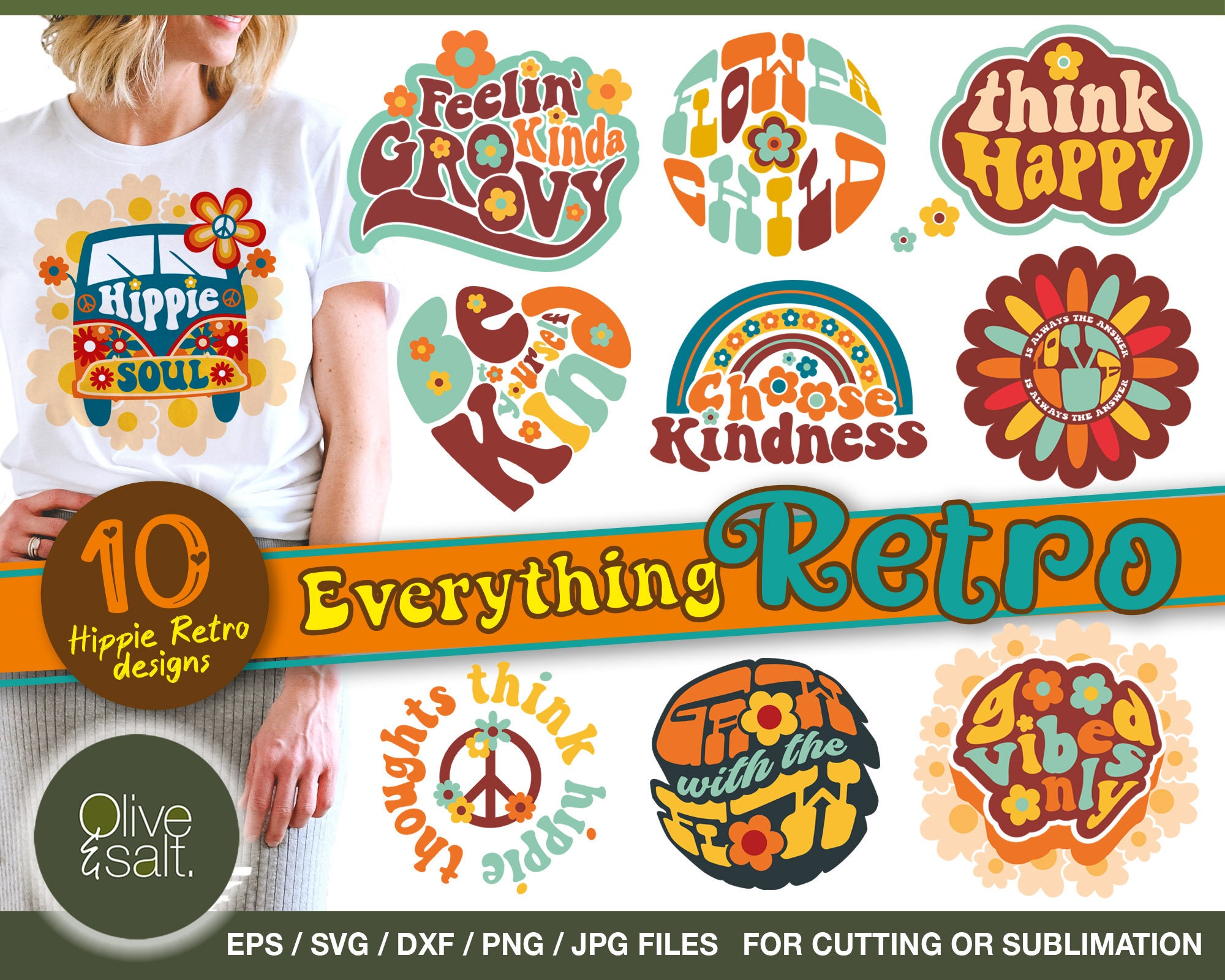 Retro SVG Bundle Retro Sublimation Bundle Retro SVG for - Etsy