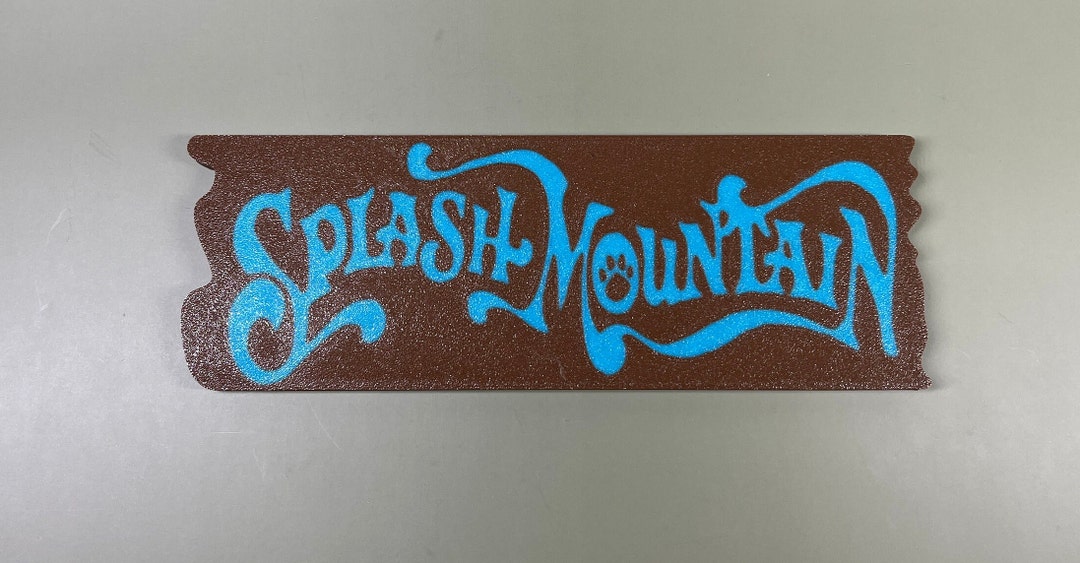 Splash Mountain Sign: Two-colors! - Etsy