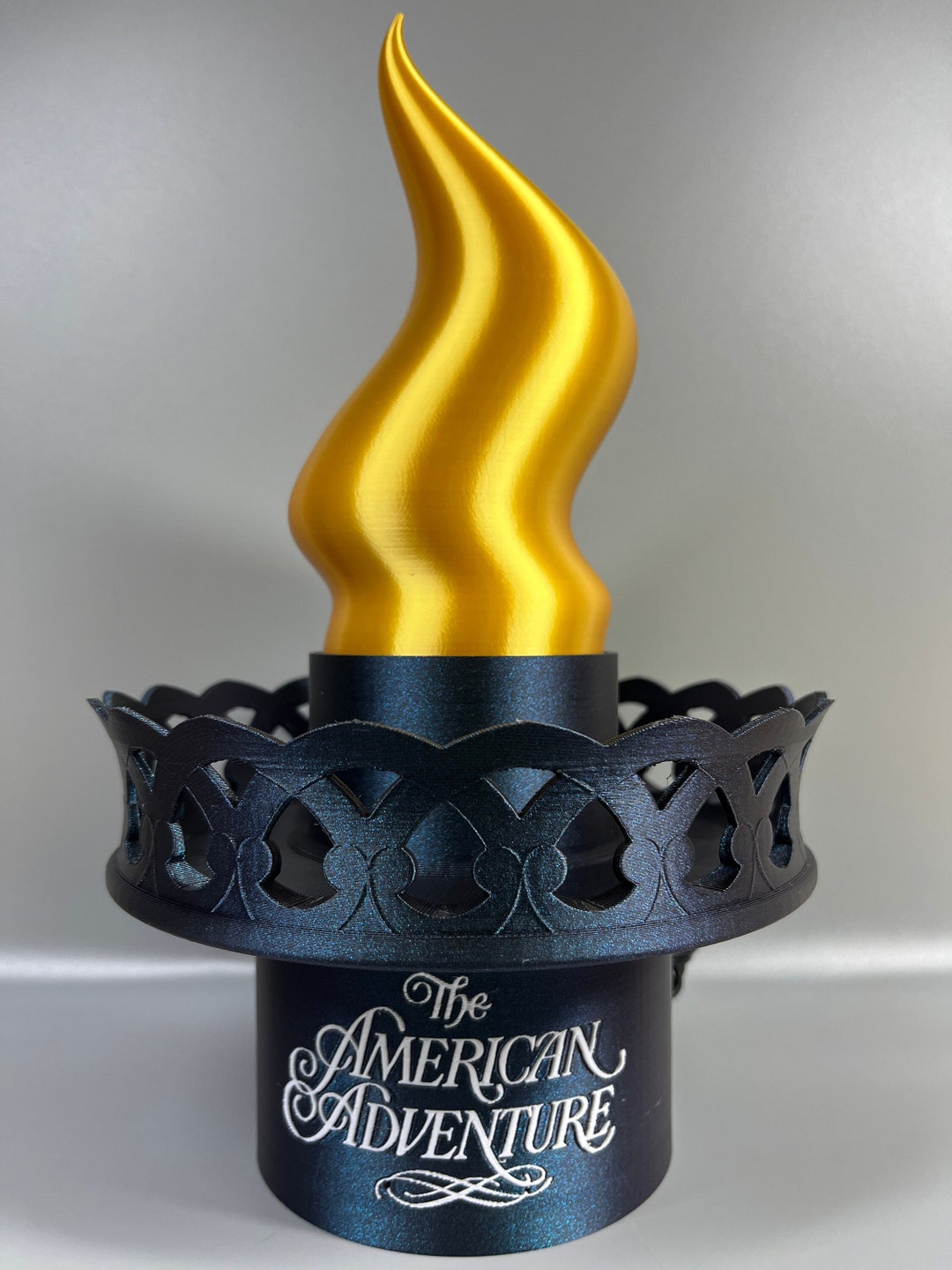 American Adventure Torch Replica: 3D Printed Statue of Liberty Lamp LED ...