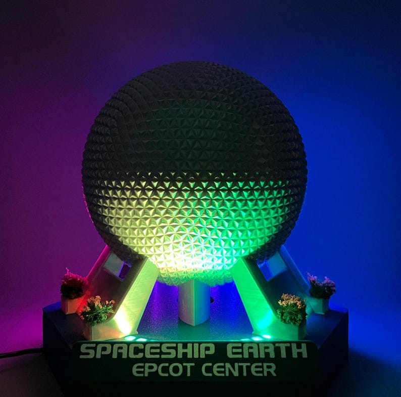 Spaceship Earth Model With Working Lights and Choice of Soundtrack ...