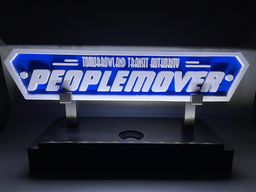 Peoplemover TTA Sign With Stand LED Lights and Full - Etsy