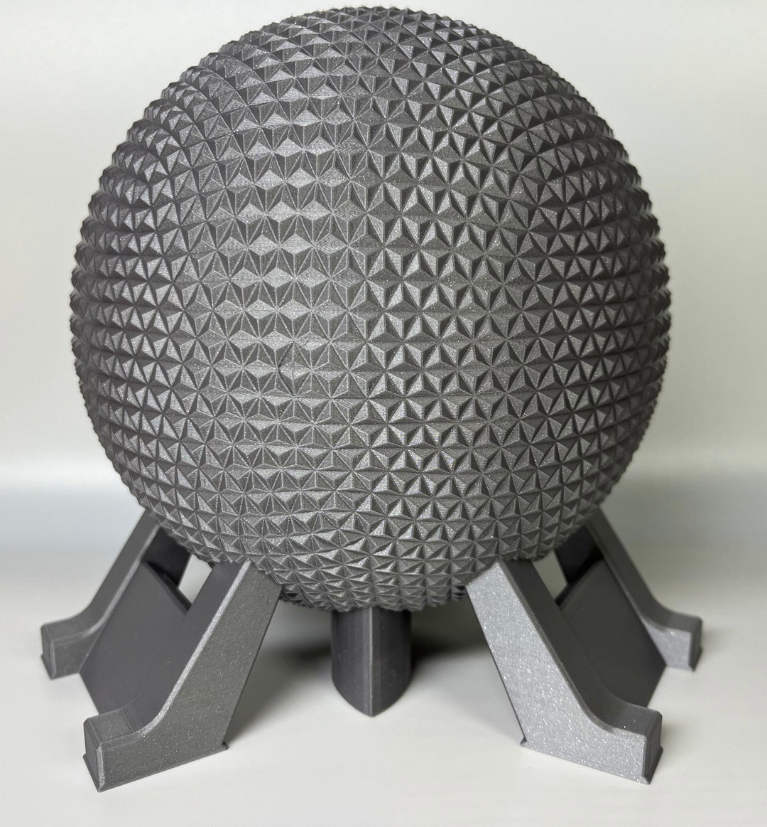 Spaceship Earth Sculpture: Shimmering Geodesic Sphere, High Resolution ...