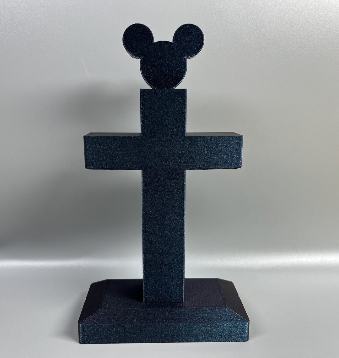 Unique 3D Printed Cross With Mickey Mouse Head - Disney Inspired ...